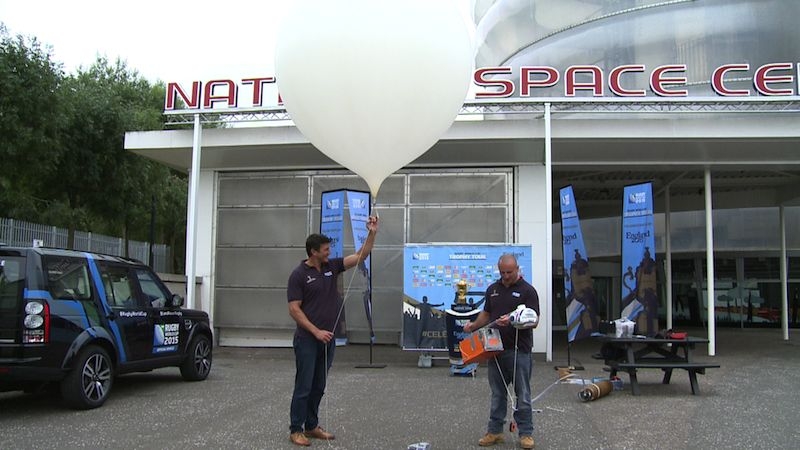 Rugby Ball Launched into Space as Part of Rugby World Cup Tour